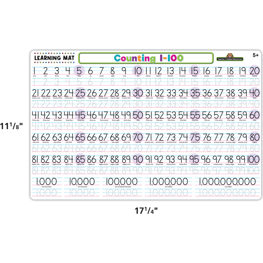 Learning Mat |Counting 1-100 | CR Toys