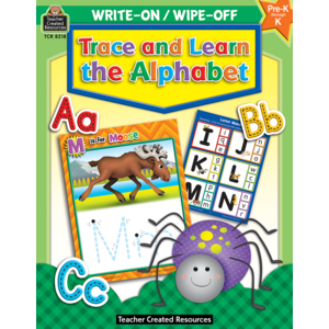 Write-On/Wipe-Off Book | Trace and Learn the Alphabet | CR Toys