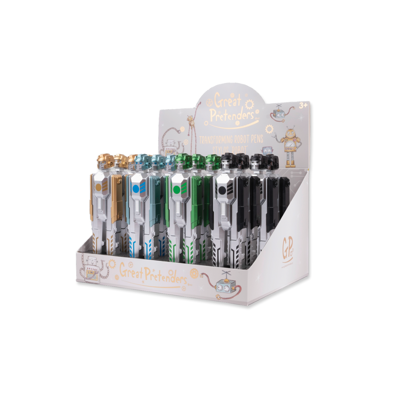 Tremendous Transforming Robot Pens | CR Toys