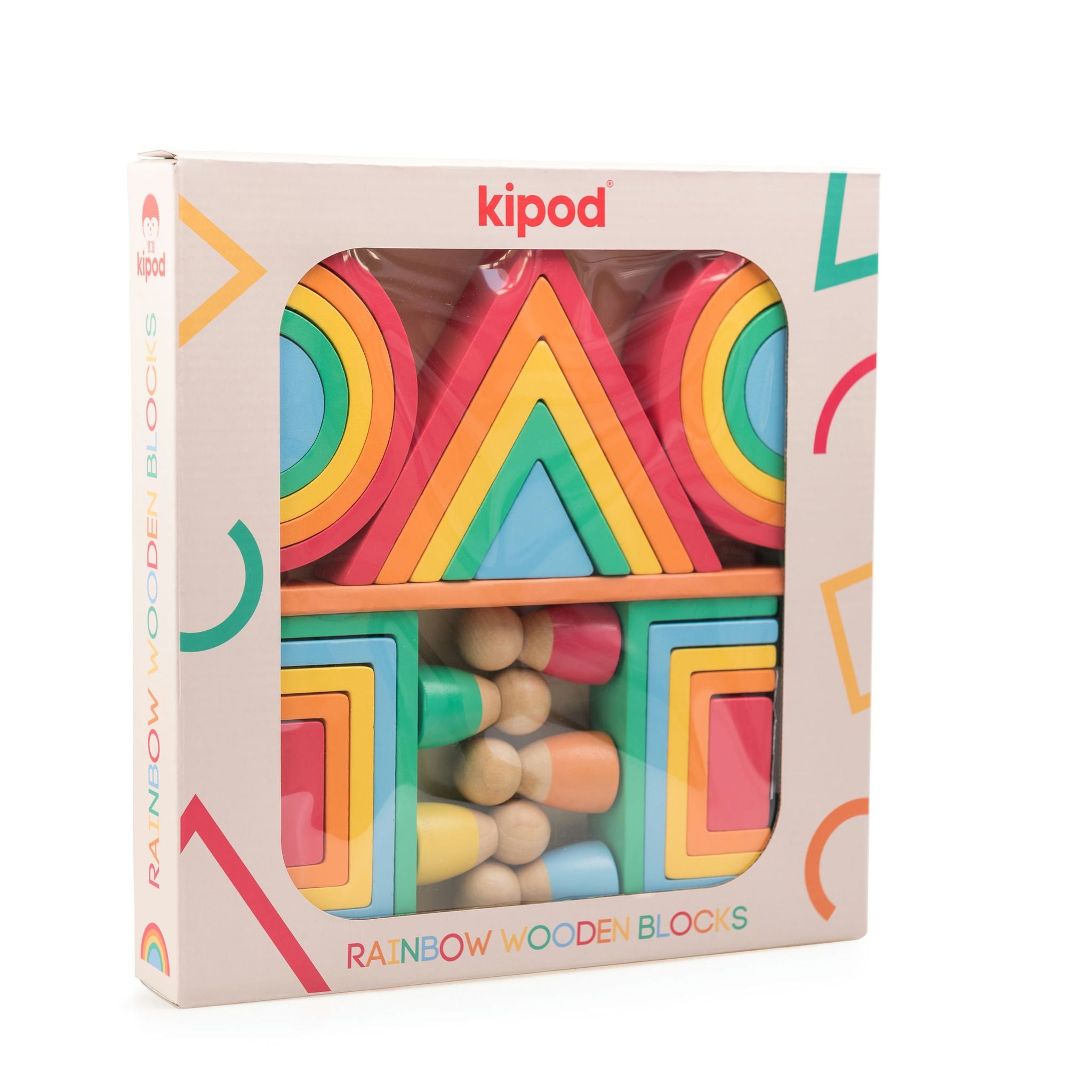 Rainbow Wooden Blocks Kr-105 | CR Toys
